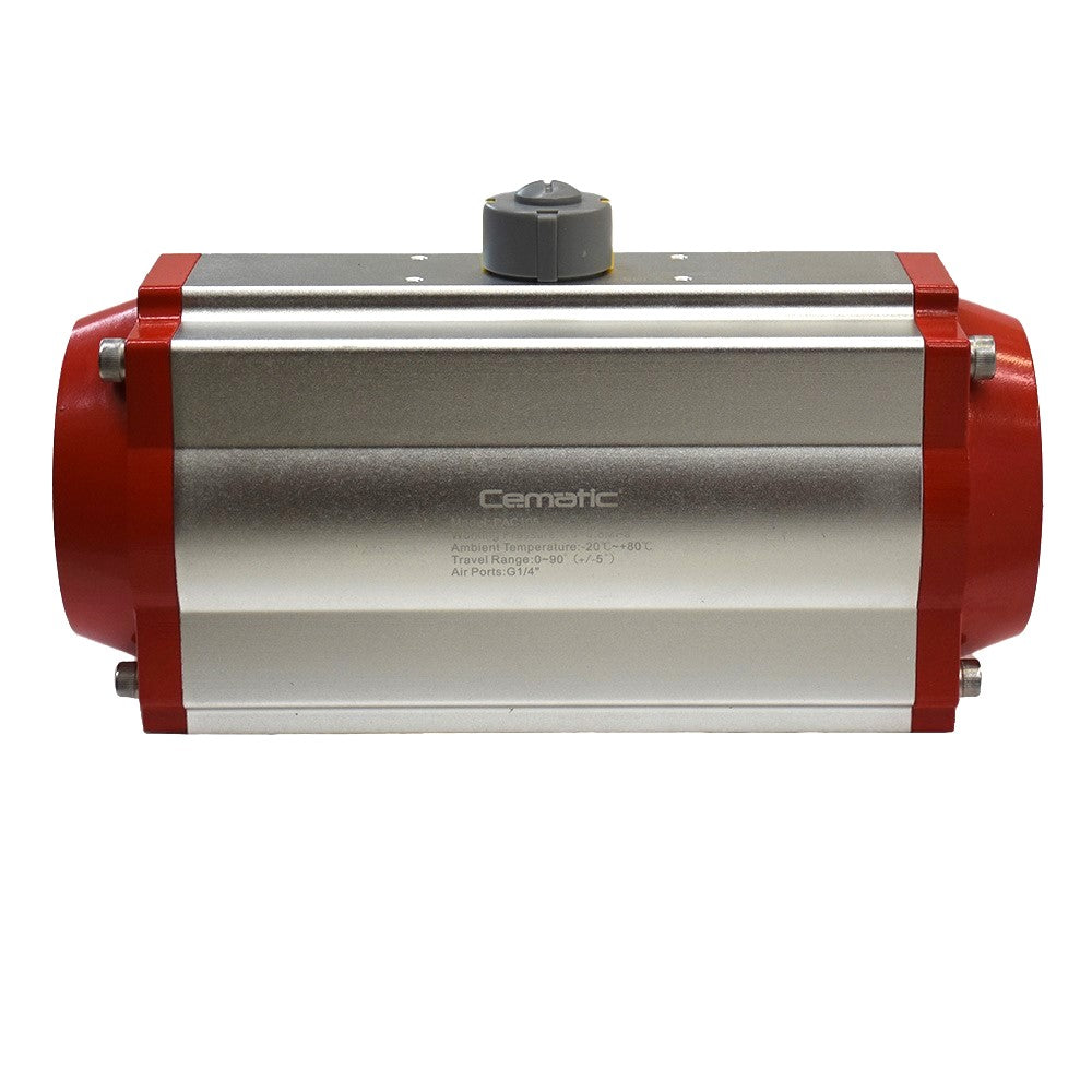 Pneumatic actuator for valves: Double effect control – Cematic