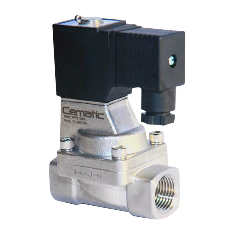 High Temperature Pilot Operated Stainless Steel Solenoid Valve | High ...