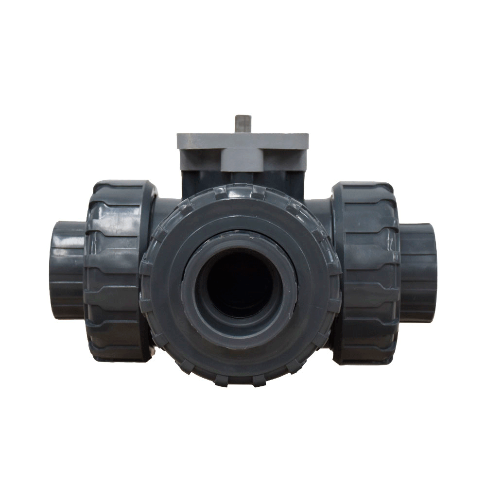3-Way Ball Valve in PVC | SW port – Cematic